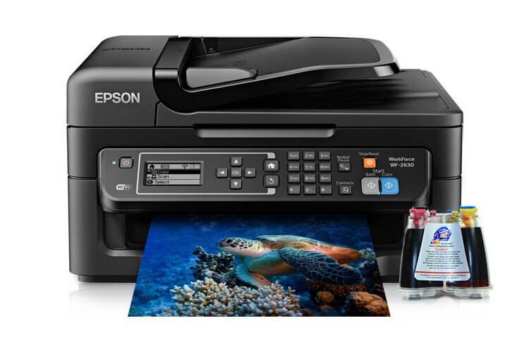 МФУ Epson Workforce WF-2630 с СНПЧ и сублимационными чернилами купить ...