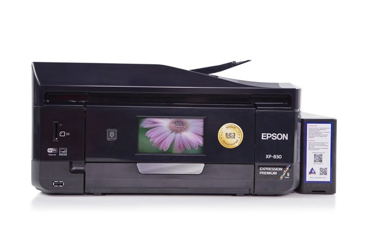 МФУ Epson Expression Premium XP-830 Refurbished с СНПЧ и светостойкими ...