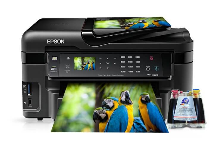 МФУ Epson Workforce WF-3520DWF с СНПЧ и чернилами (США) купить Санкт ...
